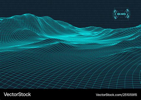 Big Data Network Abstract Background Royalty Free Vector