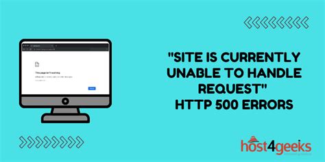 Resolving Site Is Currently Unable To Handle Request 500 Errors