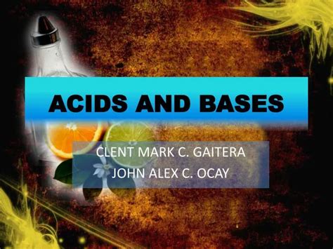 Ppt Acids And Bases Powerpoint Presentation Free Download Id