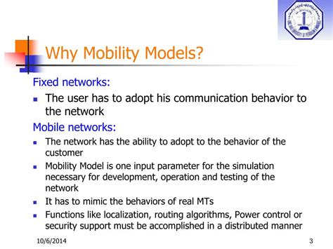 Ppt Mobile Ad Hoc Networks Coe 549 Mobility Models I Powerpoint