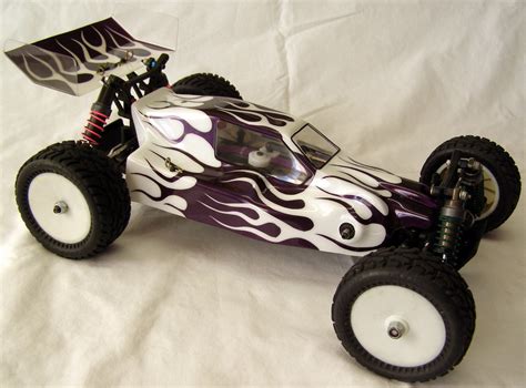 Team Losi XXX 4 Graphite Buggy With Purple Flames Robobugs R C