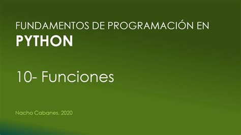 Python 10 Funciones Youtube
