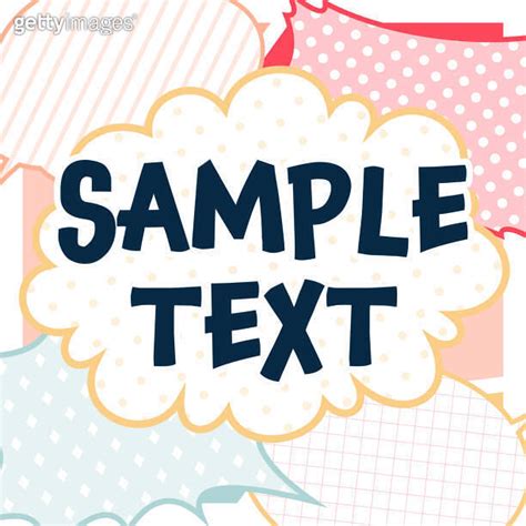 Colorful Concentrated Lines And Speech Bubbles 이미지 2150150390 게티이미지뱅크