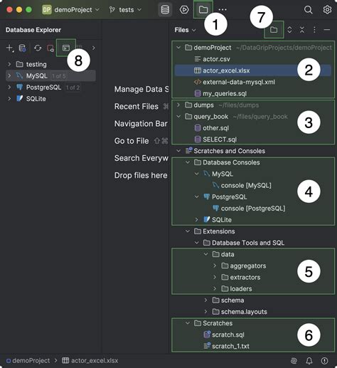 Use Files Tool Window Datagrip Documentation Use Files Tool Window Datagrip Documentation