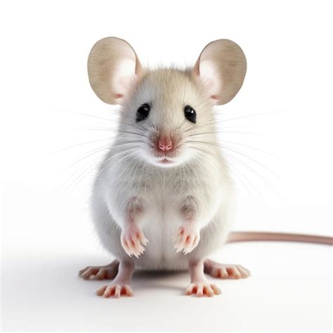 Premium Ai Image Mouse Pup Isolated Generative Ai