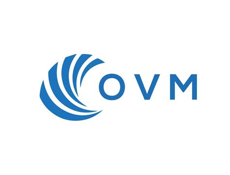 OVM Letter Logo Design On White Background OVM Creative Circle Letter