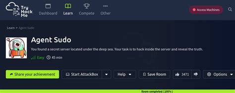 Agent Sudo— Tryhackme — Ctf Writeup By 5kullk3r Medium