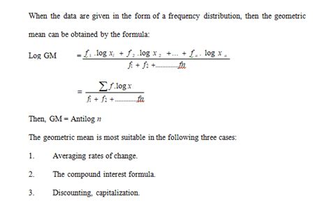Geometric Mean In Statistics Bench Partner