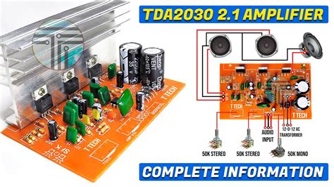 TDA2030 2 1 Audio Amplifier Circuit How To Make 2 1 Audio Amplifier At Home YouTube