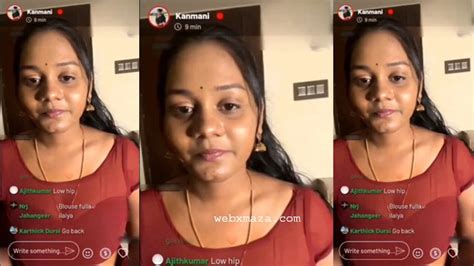 Tamil Insta Fam Kanmani Red Saree Live Pornx11mom
