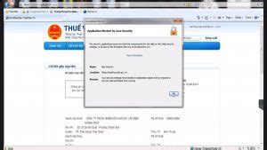 Application blocked by Java Security Khắc phục sửa lỗi nhanh chóng
