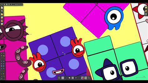 Algodoo Numberblocks Meeting Numberfanagram Survivor Challenge Youtube
