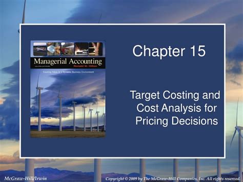 Ppt Target Costing And Cost Analysis For Pricing Decisions Powerpoint