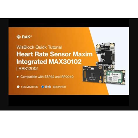 Buy Rak12012 Wisblock Heart Rate Sensor Maxim Integrated Max30102 Online In India Fab To Lab
