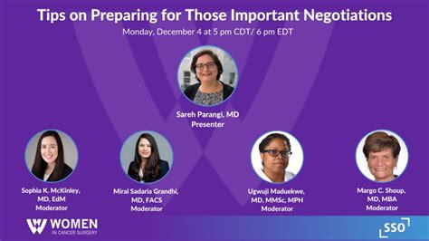 Society Of Surgical Oncology On Linkedin Join Sso Women In Cancer Surgery At 5pm Central Time