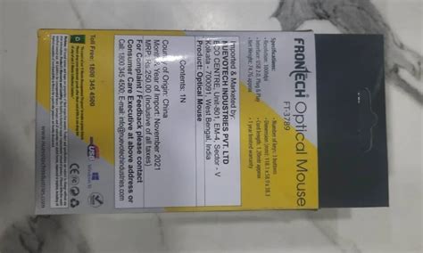 Ft3789 Frontech Optical Mouse At Rs 250 Frontech Mouse In Jamshedpur Id 2850792169012