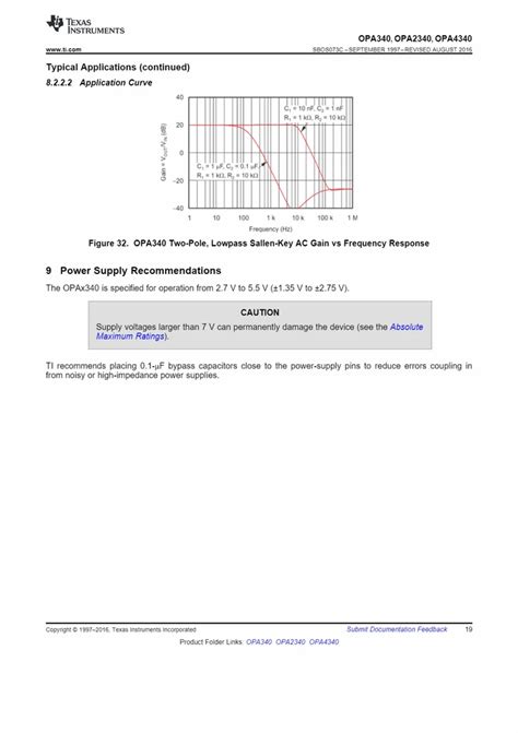 Opa340ua2k5 Operational Amplifiers Op Amps Single Supply Rail To
