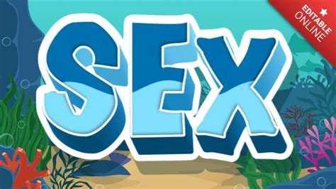 Sex Under The Sea Logo Text Effect Generator