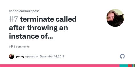 Terminate Called After Throwing An Instance Of Stdruntimeerror · Issue 7 · Canonical