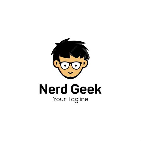 Premium Vector Geek And Nerd Logo Character Vector Template