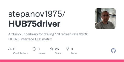 Github Stepanov1975hub75driver Arduino Uno Library For Driving 18 Refresh Rate 32x16 Hub75