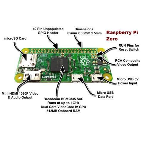 4455 руб Микрокомпьютер Raspberry Pi Zero V13