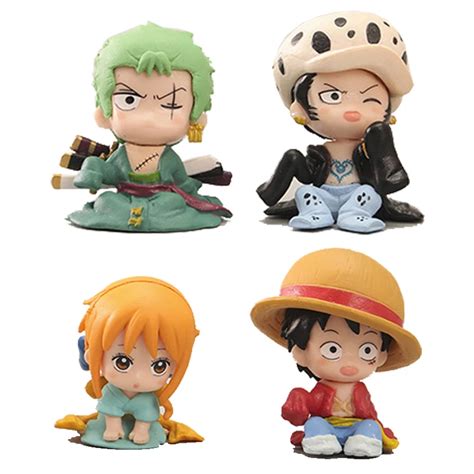 Anime One Piece Luffy Zoro Q Sanji Nami Usopp Hancock Brook Pvc Anime Action Figures Model