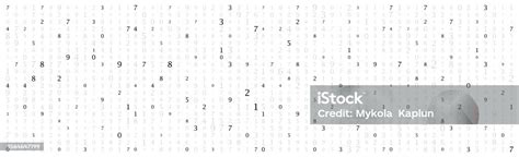 Matrix Background Cyber Security With Binary Code Rapidly Falling