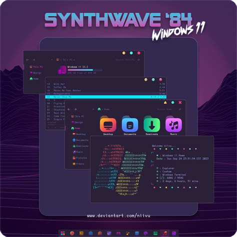 Synthwave 84 Theme For Windows 11 Theme Pack