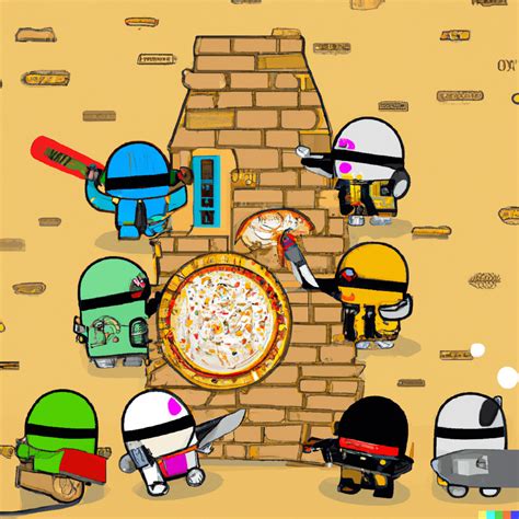 Robots Eating Pizza Raigeneratedchaos