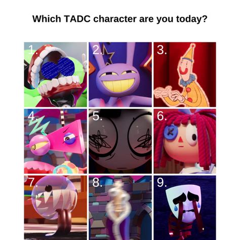 Which Tadc Character Are You Feeling Like Today Fandom