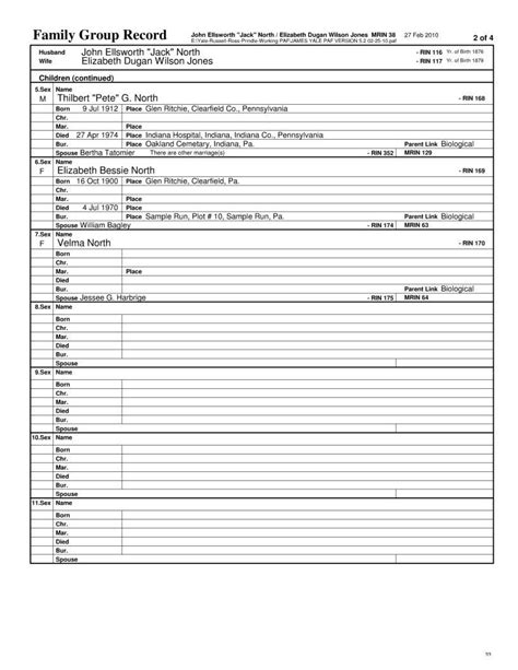 Pedigree Chart Form Fill Out Printable PDF Forms Online
