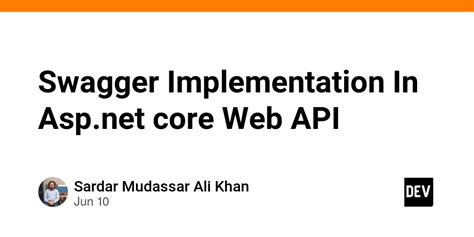 Swagger Implementation In Core Web Api Dev Community