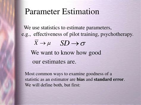 ppt estimating parameters powerpoint presentation free download id