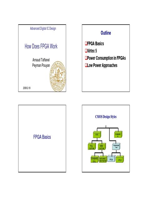 how does fpga work outline pdf field programmable gate array