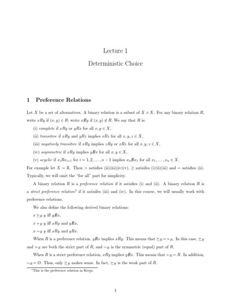 1 Deterministic Choice Pdf