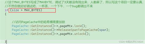 十一、做高并发内存池项目过程中遇到的bug以及调试bug的方法和心得
