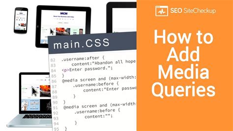how to add media queries youtube