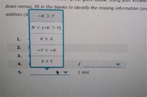 Solved 4 Rules Of Implication Addition Add Addition Is