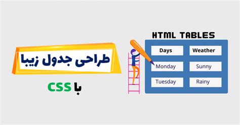 طراحی جدول زیبا با Css و Html لرن پارسی