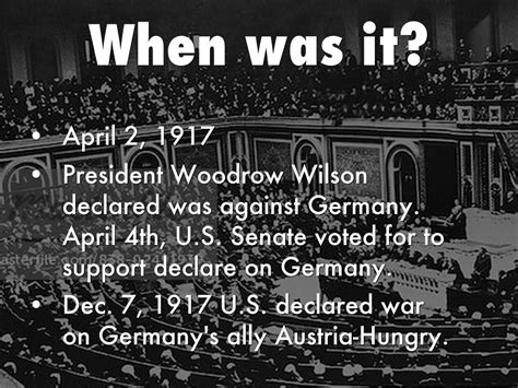 Us Involvement In Ww1 By Jazmine Longridge