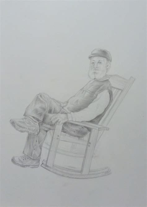 Рисунка на човек с молив на Б Криводолска Студио Арти