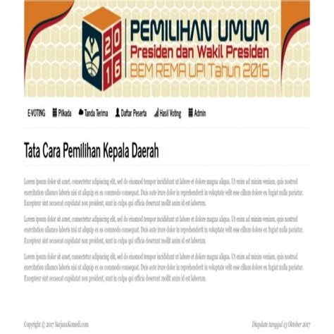 Jual Source Code Aplikasi E Voting Berbasis Web Shopee Indonesia