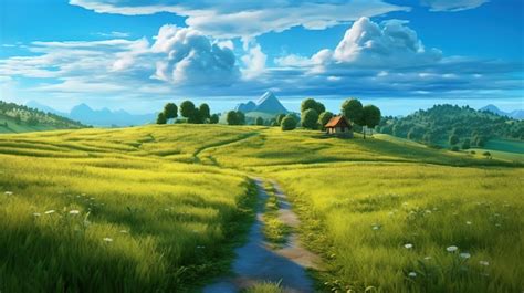 Premium Ai Image Nature Lanscape Background