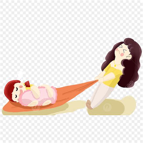 Lazy Girl Person Clipart