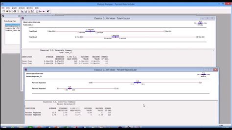 Simulation With Arena Output Analyzer Youtube