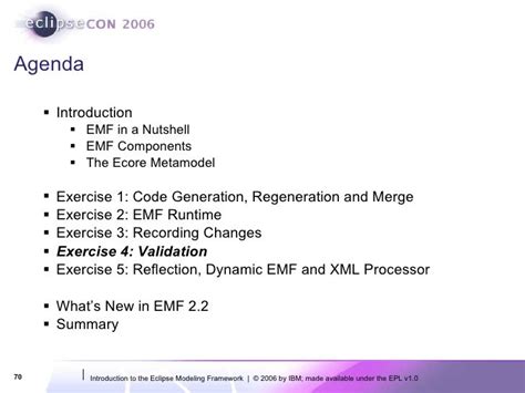 Eclipsecon 2006 Introduction To The Eclipse Modeling Framework