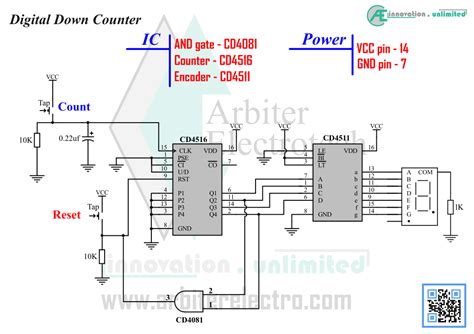 Experiment 7 Down Counter Arbiter Electrotech