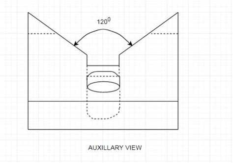 [solved] draw multiview drawing including auxiliary view 1 24 2 00