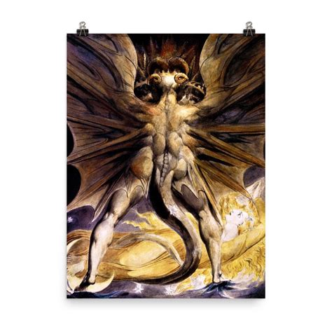 The Great Red Dragon By William Blake Poster Print Etsy